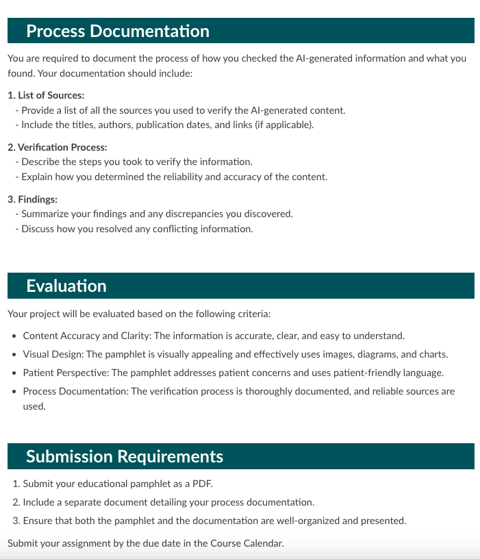 Creating an Educational Pamphlet for Patients and Their Families - UWEX ...